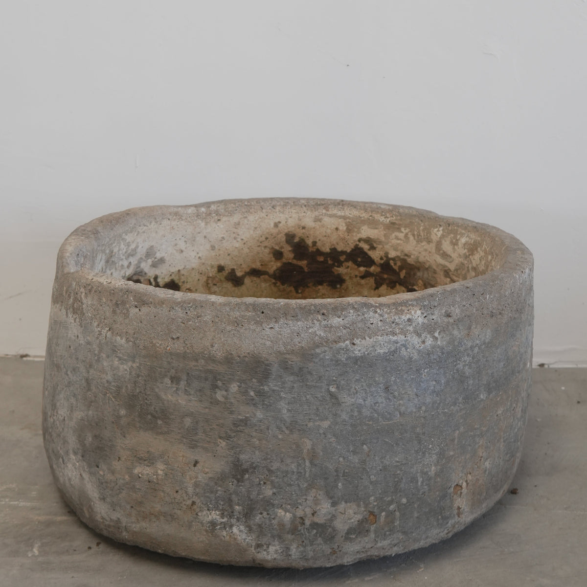 Vintage Limestone Round Trough - 16 Height x 29 Width Round ...